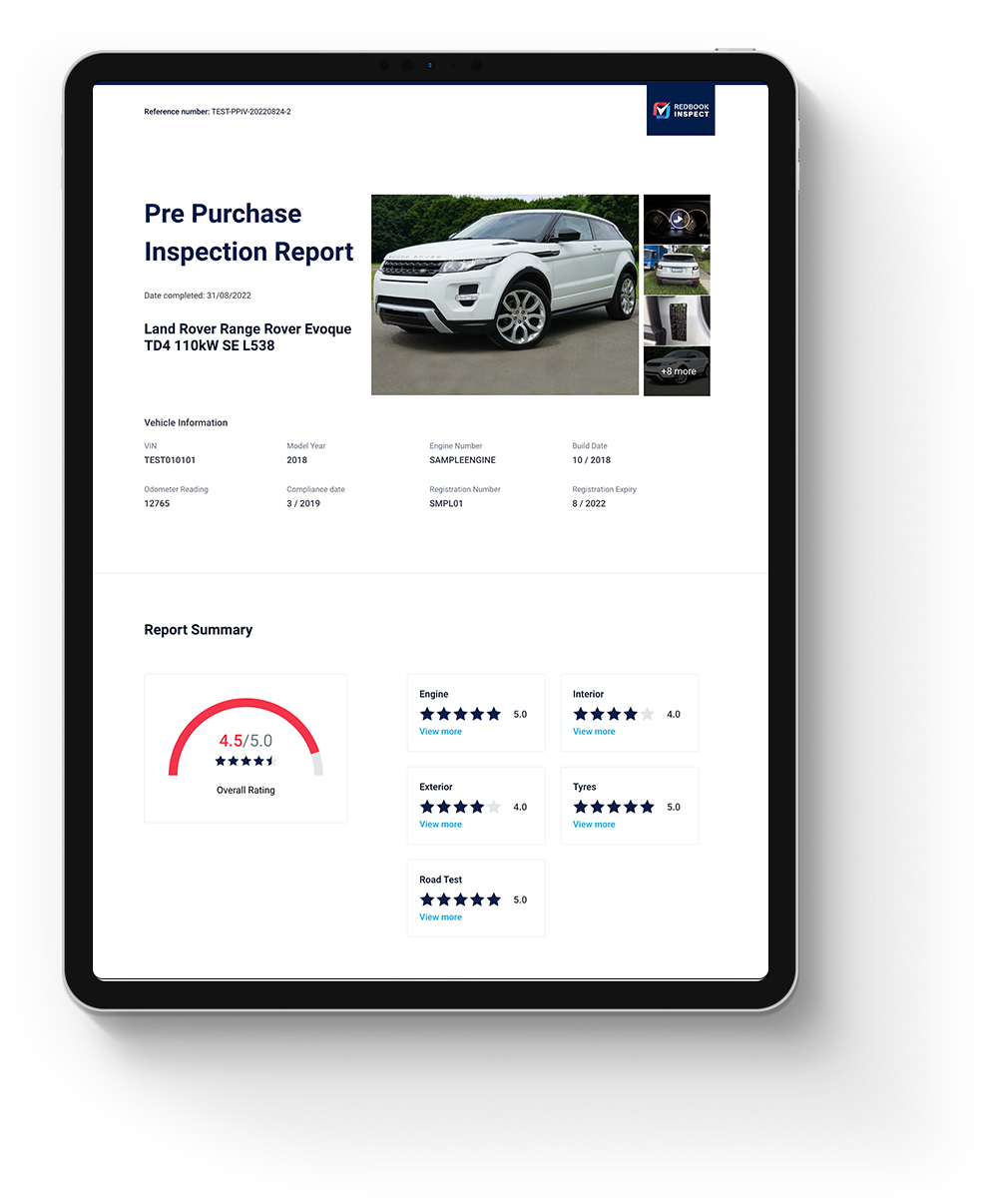 Car pre-purchase inspection - Buy with confidence | RedBook Inspect